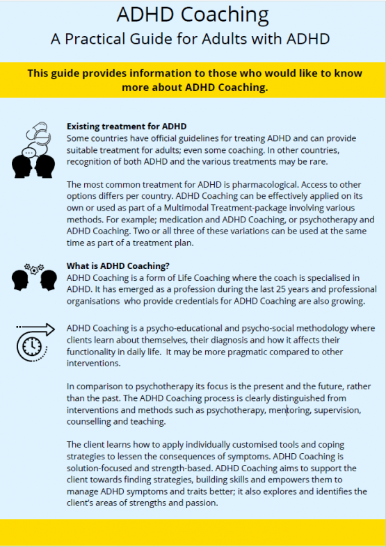 A Guide for Adults with ADHD - ADHD Federation